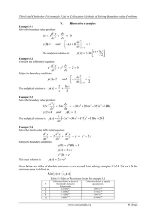 Third-kind Chebyshev Polynomials Vr(x) in Collocation Methods of Solving Boundary value Problems ...