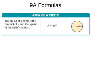 9A Formulas | PPT