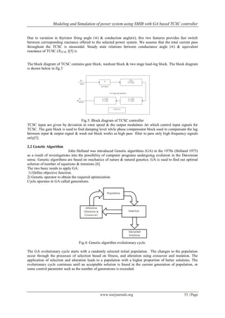 Modeling and Simulation of power system using SMIB with GA based TCSC controller | PDF