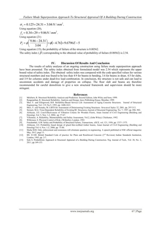 Failure Mode Superposition Approach To Structural Appraisal of a Building during Construction ...