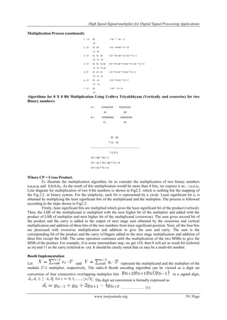 High Speed Signed multiplier for Digital Signal Processing Applications ...