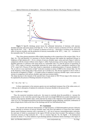 Optical Emission of Atmospheric - Pressure Dielectric Barrier Discharge ...