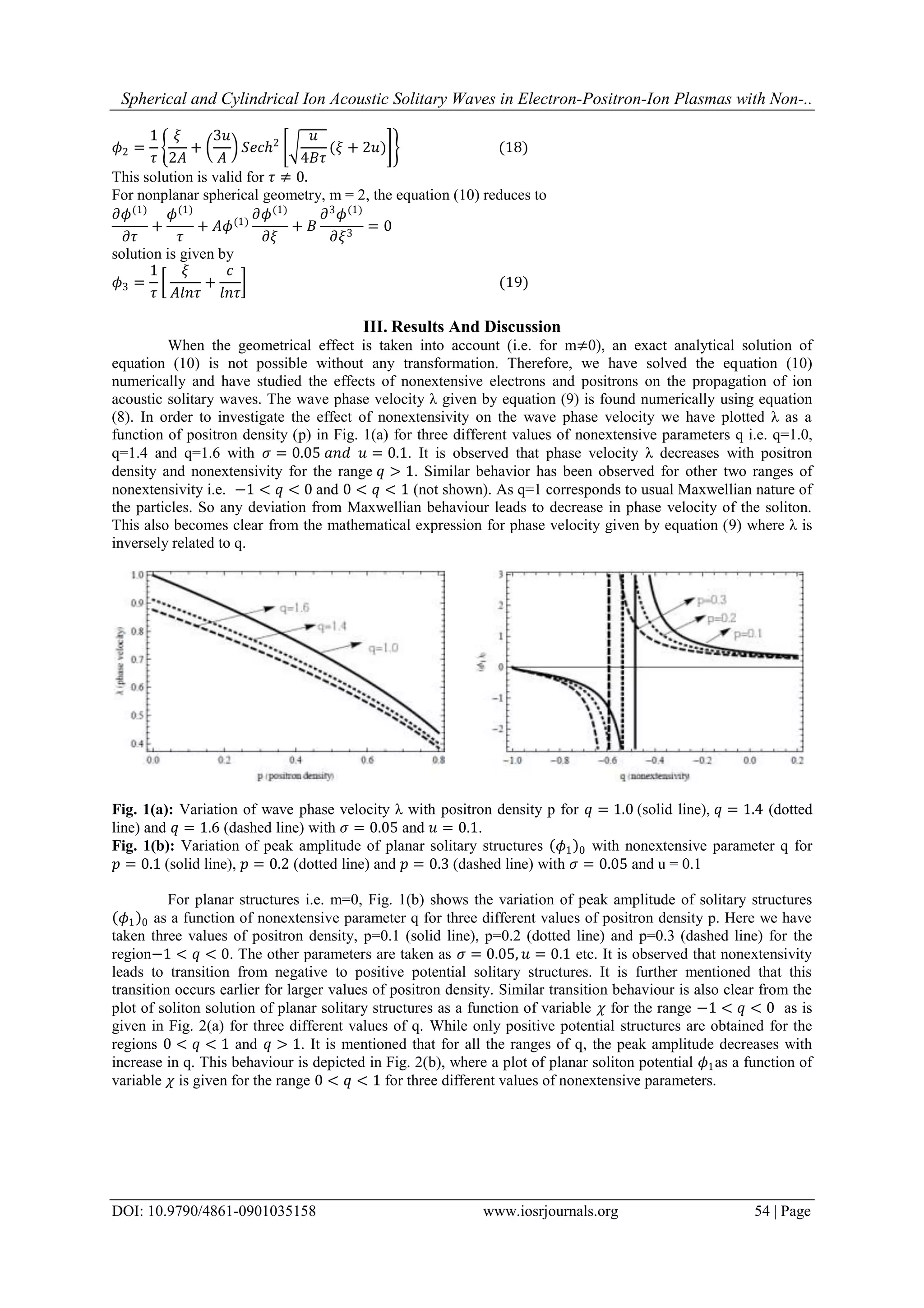 Spherical and Cylindrical Ion Acoustic Solitary Waves in Electron-Positron-Ion Plasmas with Non ...