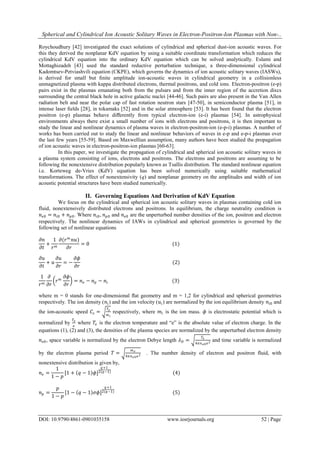 Spherical and Cylindrical Ion Acoustic Solitary Waves in Electron-Positron-Ion Plasmas with Non ...