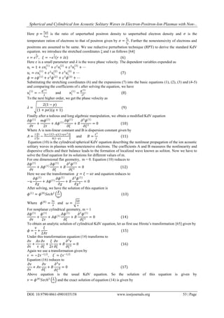 Spherical and Cylindrical Ion Acoustic Solitary Waves in Electron-Positron-Ion Plasmas with Non ...