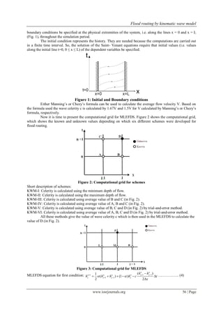 Flood routing by kinematic wave model | PDF