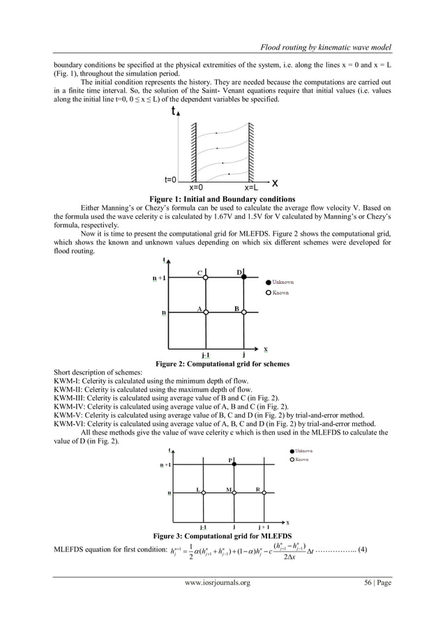 Flood routing by kinematic wave model | PDF