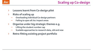 Exploring co-design - Jisc's new approach to innovation | PPT