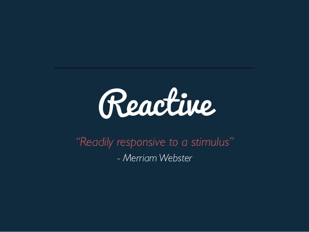 Go Reactive: Building Responsive, Resilient, Elastic & Message-Driven…