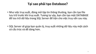 Chương 3 Ngôn ngữ truy vấn có cấu trúc (SQL) | PDF