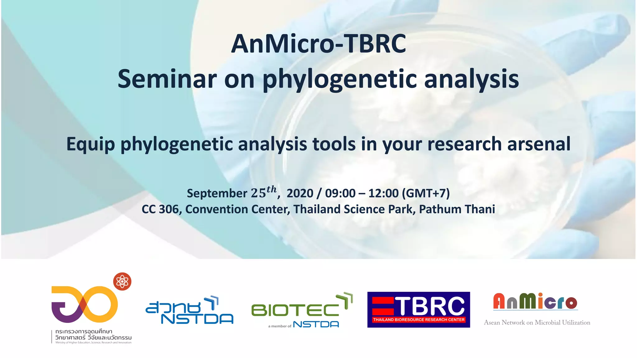 AnMicro-TBRC Seminar on Phylogenetic Analysis (EP.1) | PPT