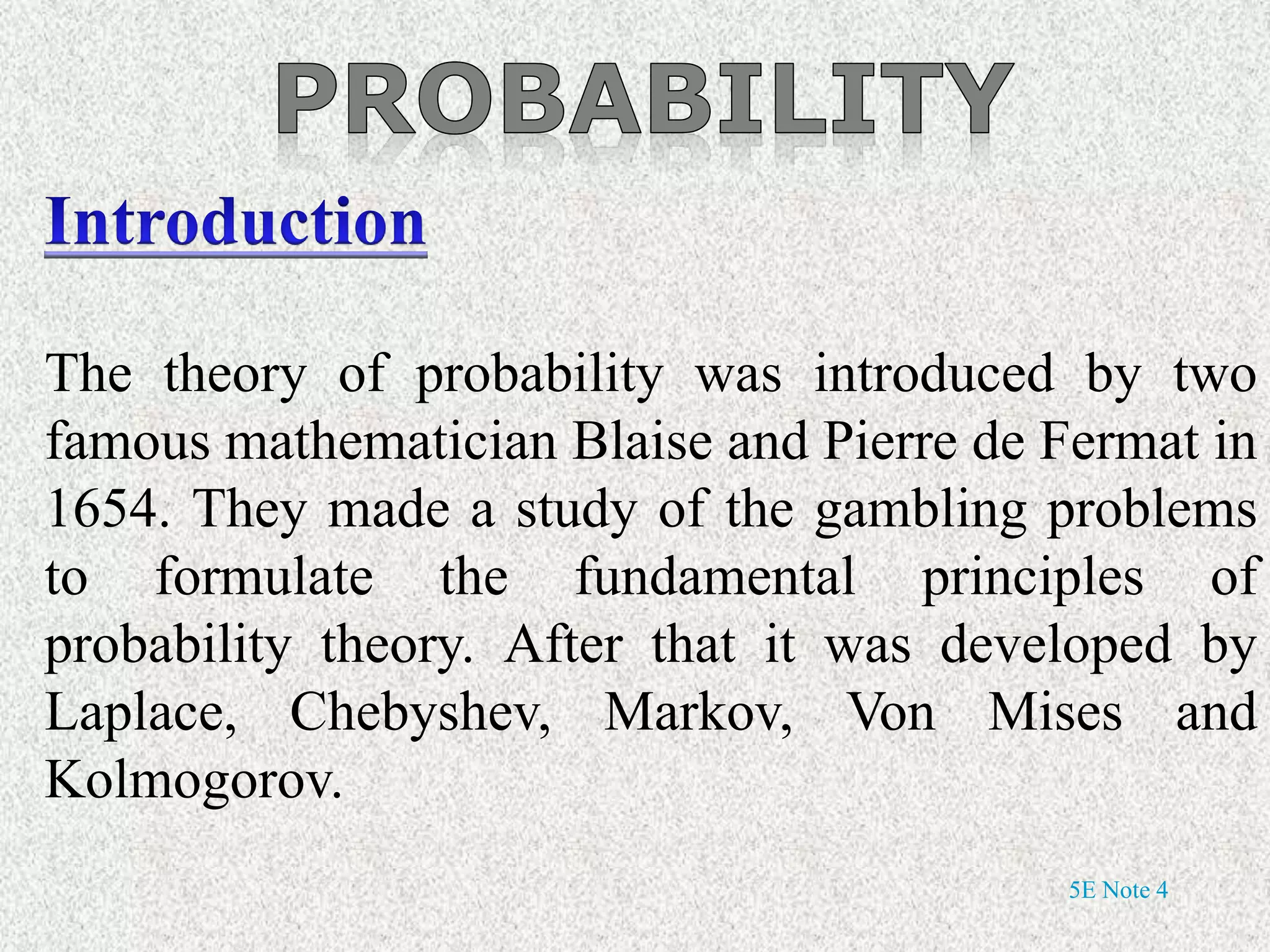 Probability | PPTX