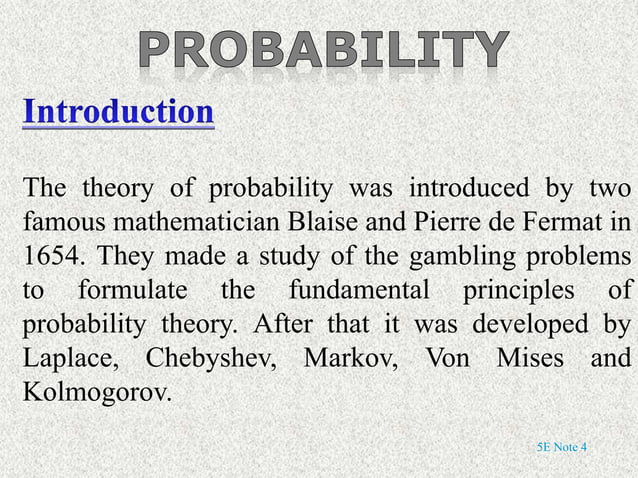 Probability | PPTX