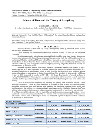 Science of Time and the Theory of Everything | PDF