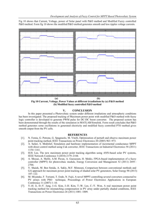 Development and Analysis of Fuzzy Control for MPPT Based Photovoltaic ...