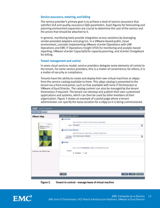 White Paper: EMC Compute-as-a-Service — EMC Ionix IT Orchestrator, VCE ...