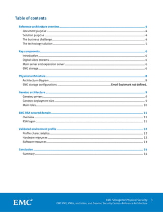 EMC Storage for Physical Security EMC VNX, VNXe, and Isilon, and ...