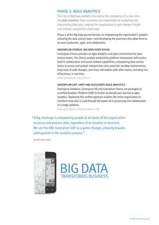 Brochure : The EMC Big Data Solution | PDF