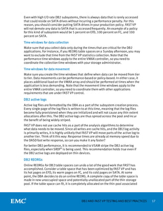 White Paper: DB2 and FAST VP Testing and Best Practices | PDF