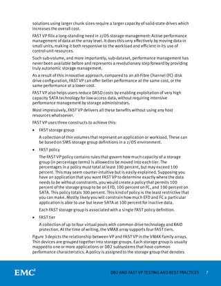 White Paper: DB2 and FAST VP Testing and Best Practices | PDF