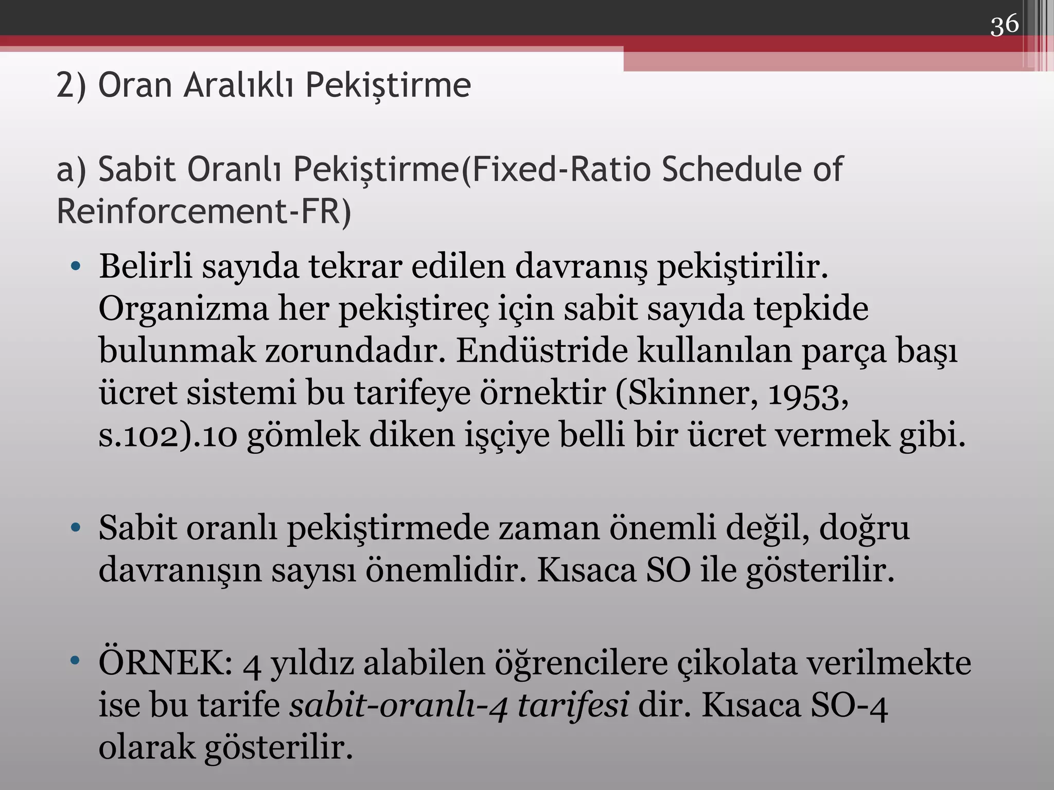 Skinner - Edimsel Koşullanma | PPT