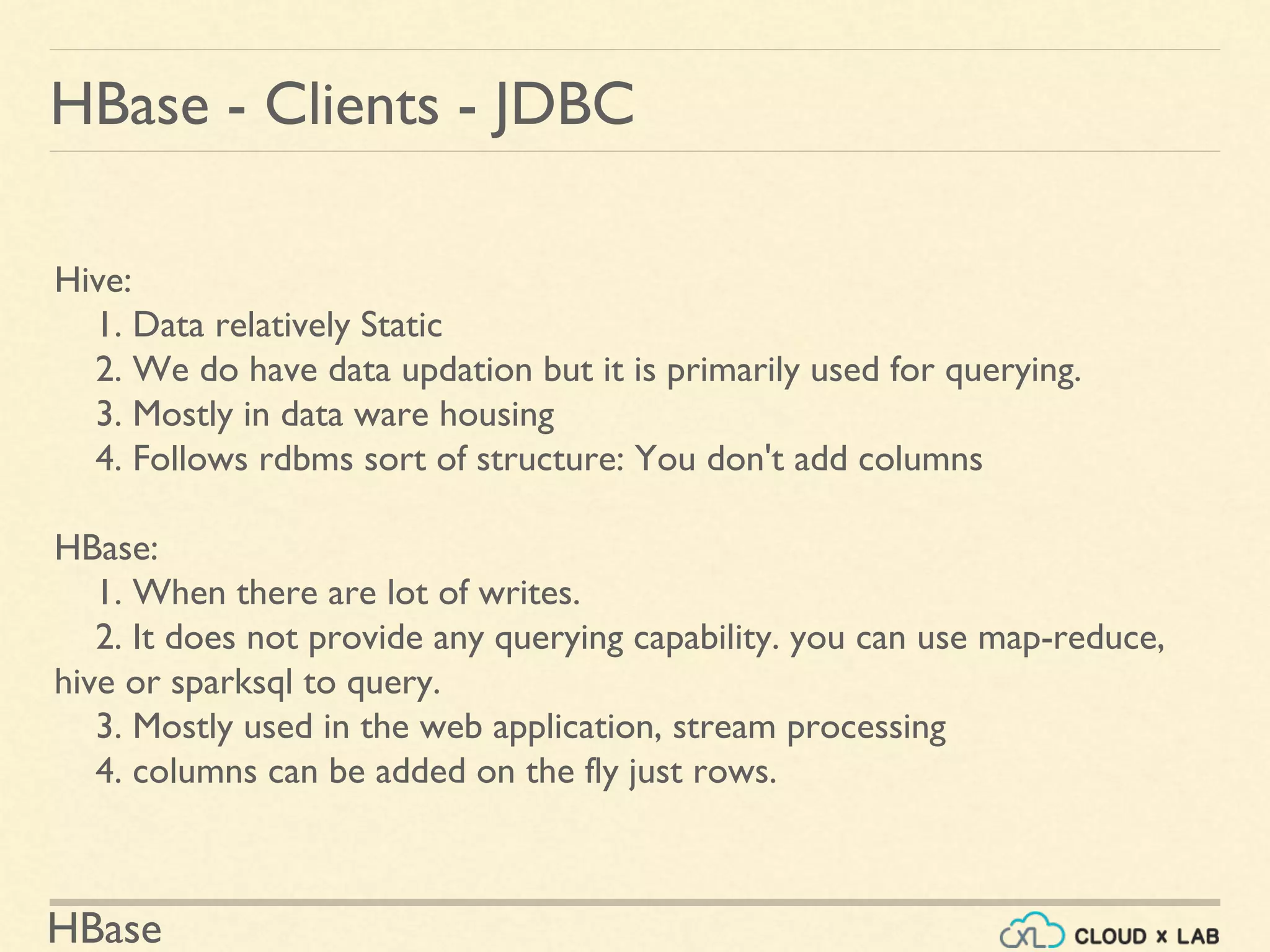Introduction To Hbase Big Data Hadoop Spark Tutorial Cloudxlab Ppt