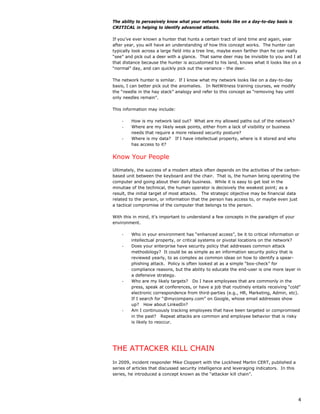 Stalking the Kill Chain | PDF