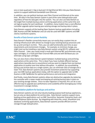 Deduplication Solutions Are Not All Created Equal: Why Data Domain? | PDF