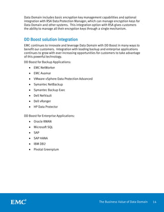 Deduplication Solutions Are Not All Created Equal: Why Data Domain? | PDF
