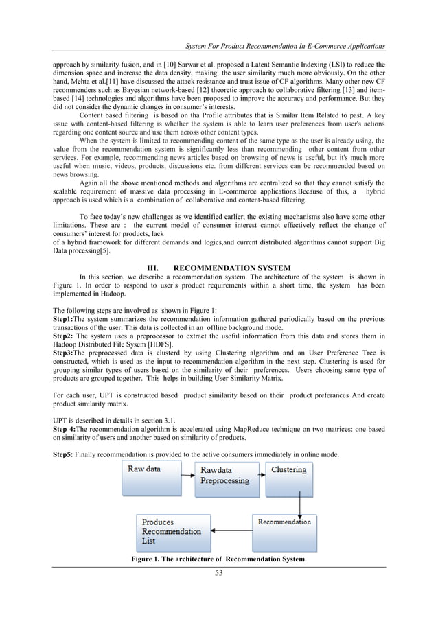 System For Product Recommendation In E Commerce Applications Pdf