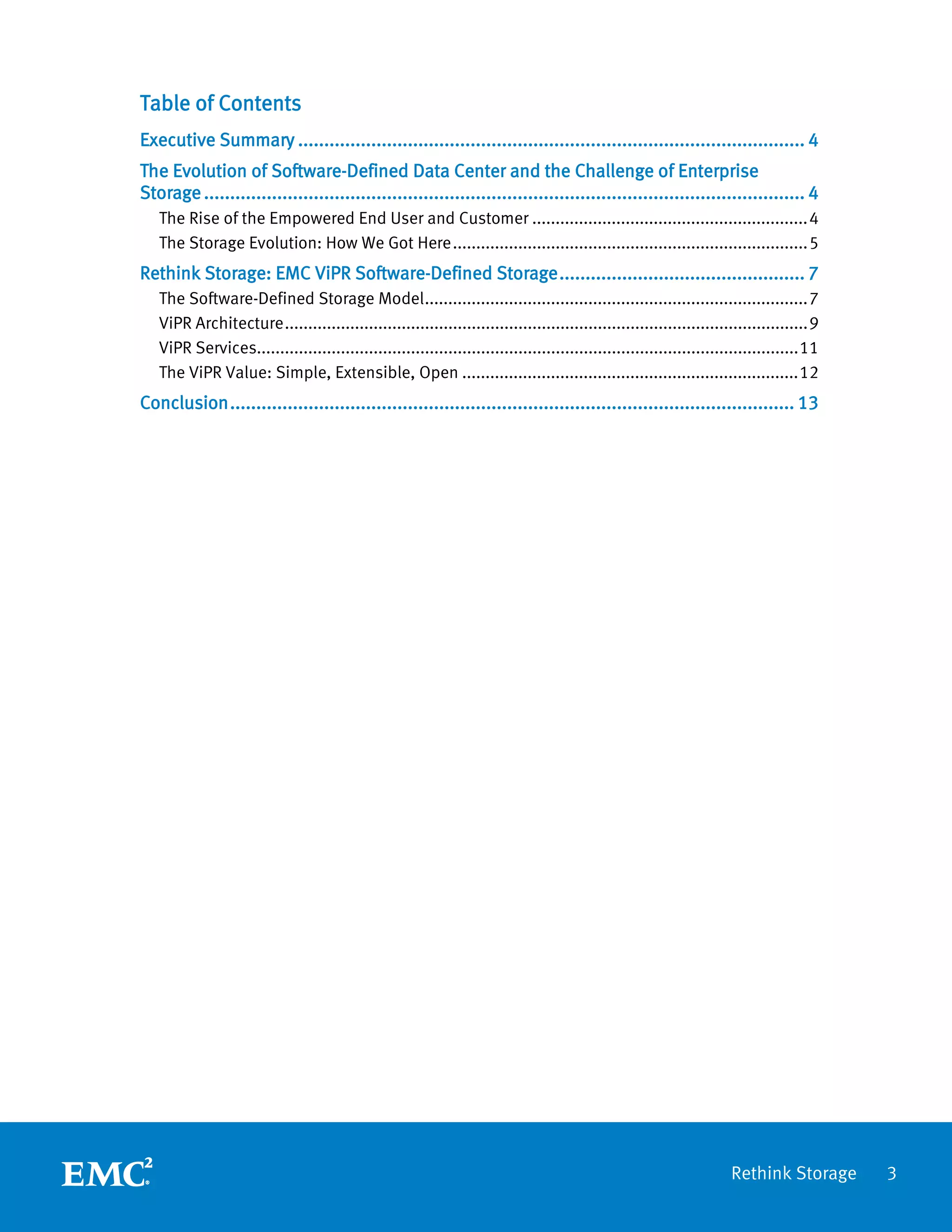 Rethink Storage: Transform the Data Center with EMC ViPR Software ...