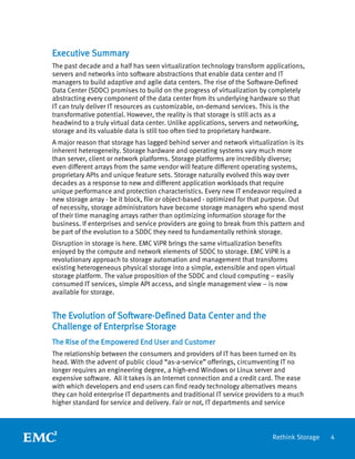 Rethink Storage: Transform the Data Center with EMC ViPR Software ...