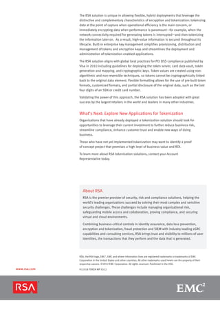Tokenization: What's Next After PCI? | PDF