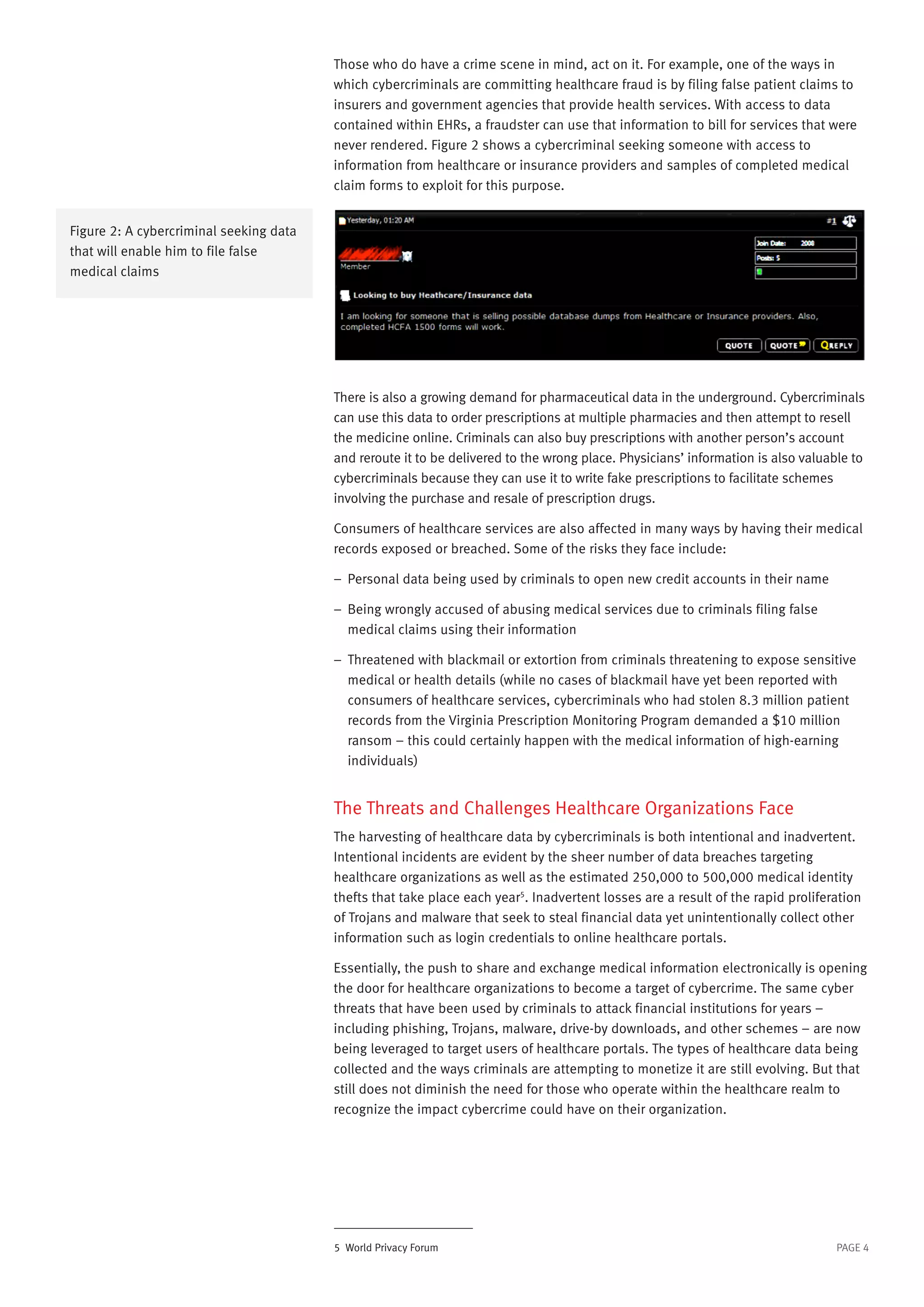 Cybercrime and the Healthcare Industry | PDF