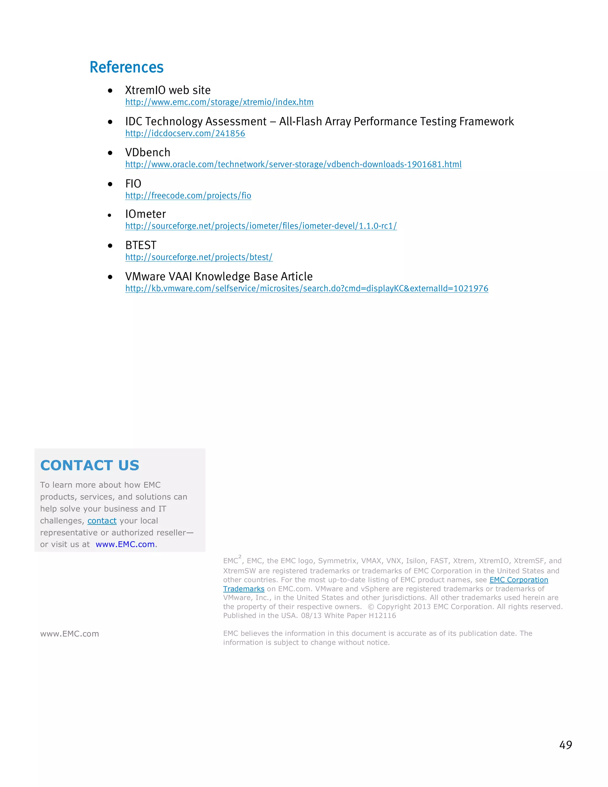 Considerations for Testing All-Flash Array Performance | PDF