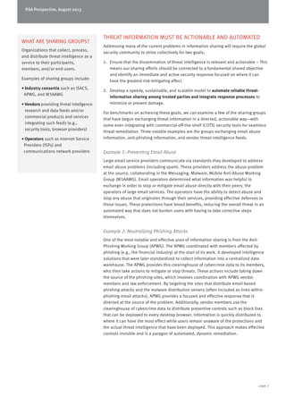 Transforming Expectations for Treat-Intelligence Sharing | PDF