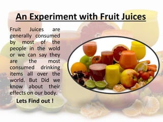 Chemistry investigatory project | PPTX
