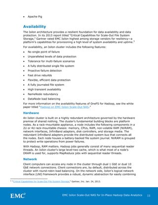 EMC Isilon Scale-Out NAS for In-Place Hadoop Data Analytics | PDF