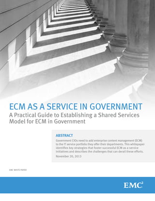 ECM as a Service in Government | PDF | Computer Software and Applications | Computing