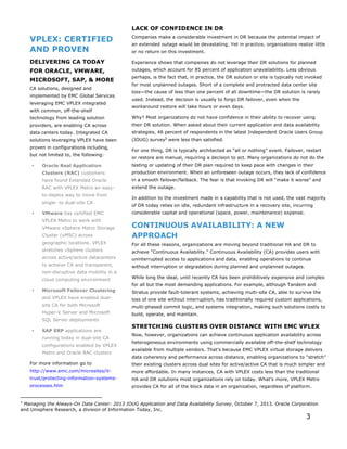 CONTINUOUS APPLICATION AVAILABILITY WITH EMC VPLEX | PDF | Cloud Computing | Internet