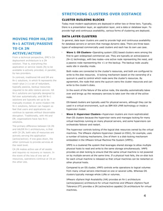 CONTINUOUS APPLICATION AVAILABILITY WITH EMC VPLEX | PDF