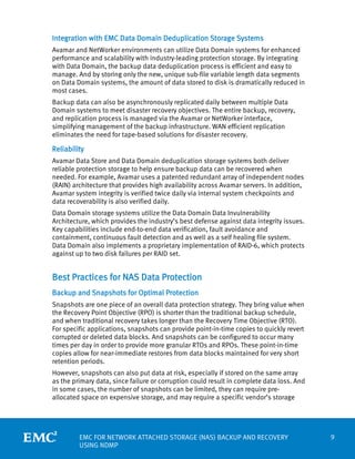 EMC for Network Attached Storage (NAS) Backup and Recovery Using NDMP | PDF