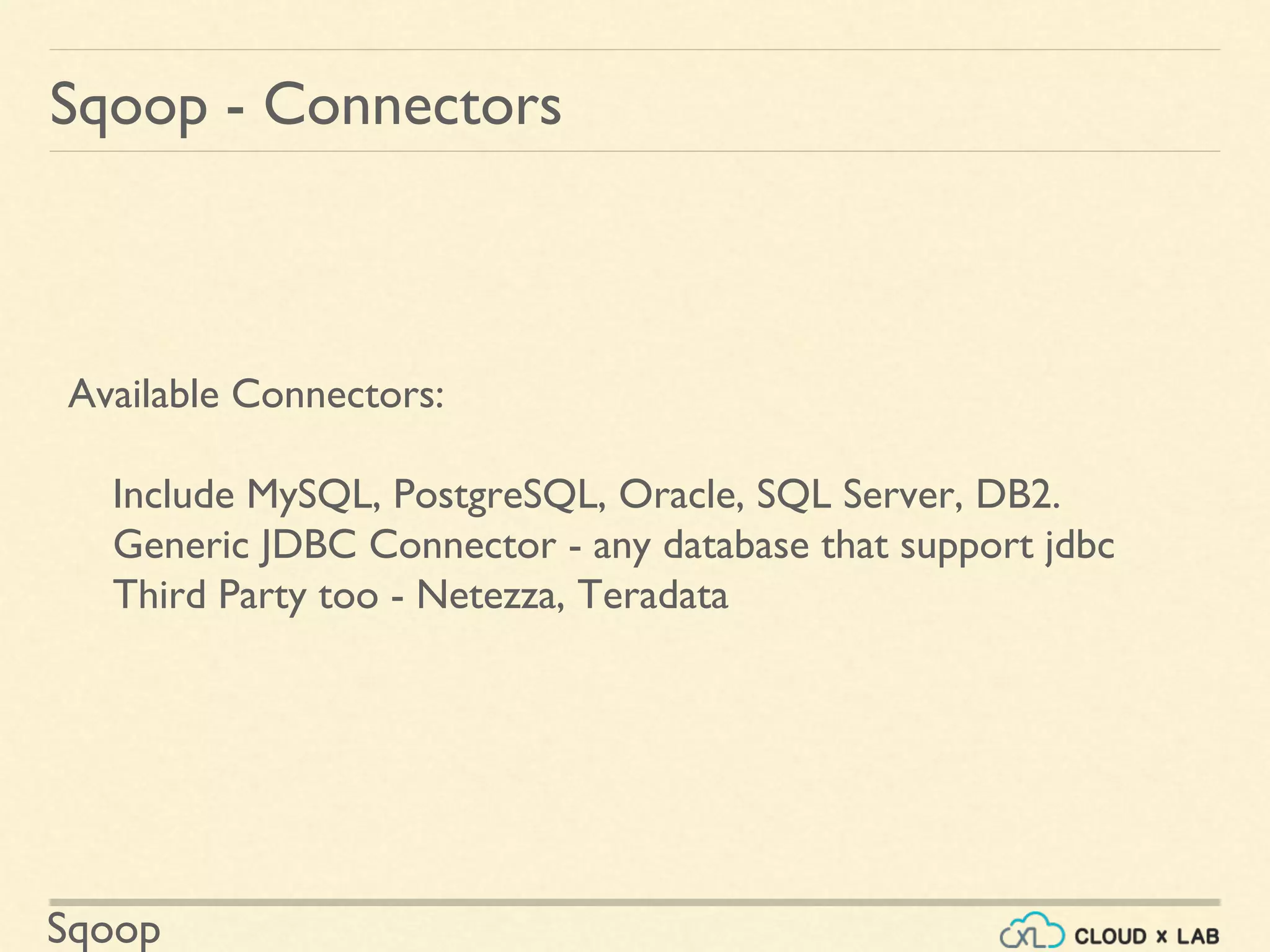 Introduction to Sqoop | Big Data Hadoop Spark Tutorial | CloudxLab | PDF