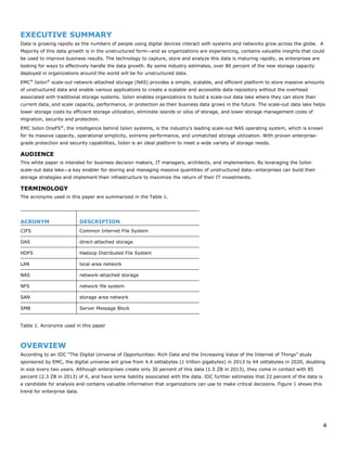 The EMC Isilon Scale-Out Data Lake | PDF
