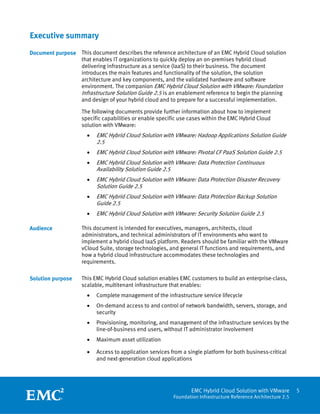 Reference Architecture: EMC Hybrid Cloud with VMware | PDF