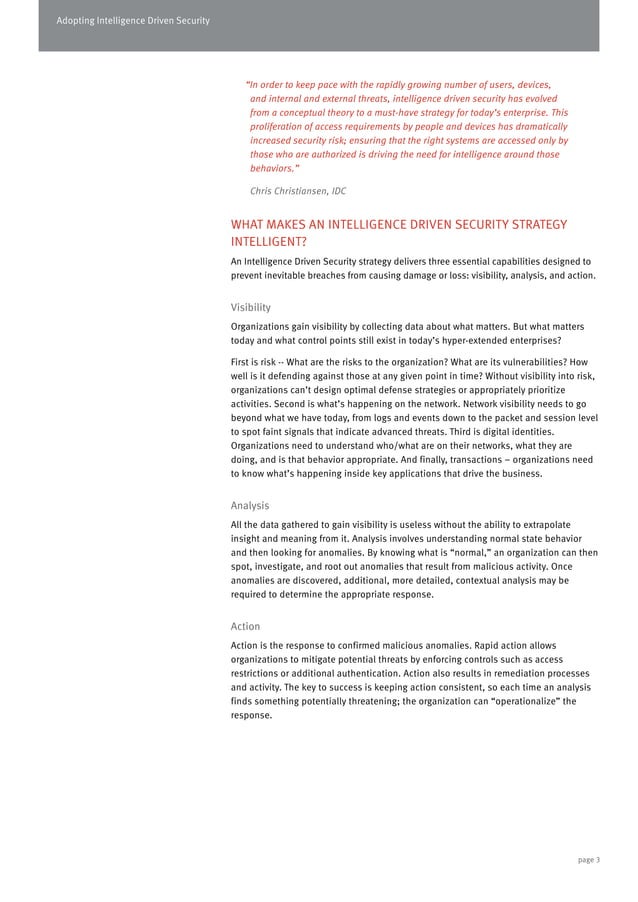Adopting Intelligence-Driven Security | PDF