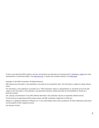 EMC ViPR Services Storage Engine Architecture | PDF | Data Storage and ...