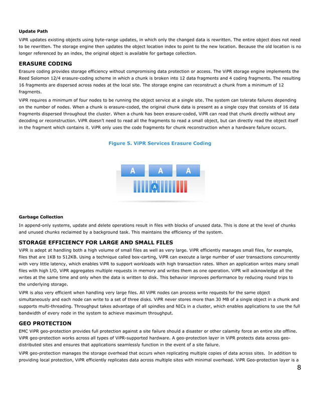 EMC ViPR Services Storage Engine Architecture | PDF | Data Storage and Warehousing | Computing