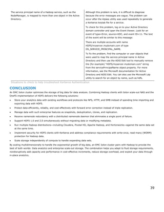 EMC Isilon Best Practices for Hadoop Data Storage | PDF