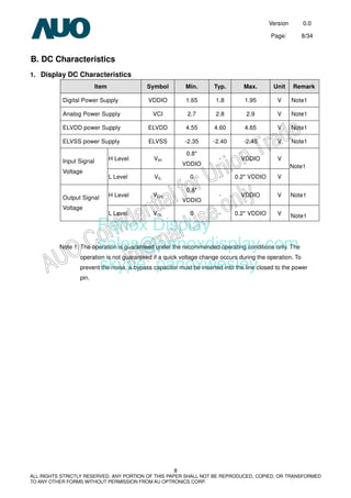 1.39 inch Round Amoled(400x400) Datasheet | PDF